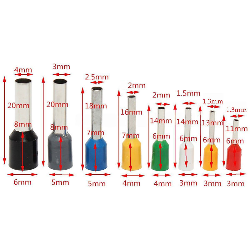 Kit Wire Copper Crimp Terminal AWG 22-10 (400 PCS) :: Micro JPM